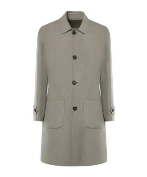 Eleventy Single-breasted Coat - Grey