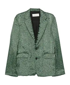 Dries Van Noten Floral Print Single-breasted Blazer - No
