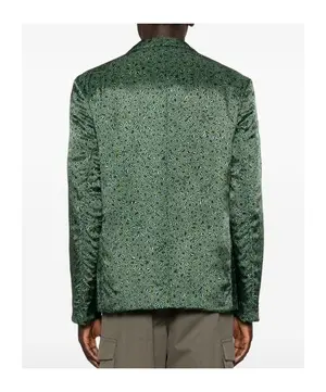 Dries Van Noten Floral Print Single-breasted Blazer