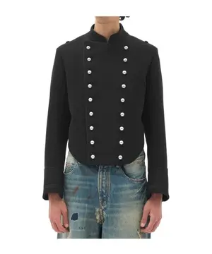 ANN DEMEULEMEESTER Long-sleeve Casual Jacket - Black