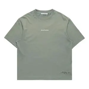 ACNE STUDIOS Mended Logo T-shirt 'slate Grey'