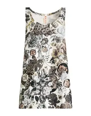 Marni Mini Dress Charcoal Size Cotton - Grey