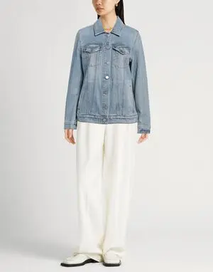 PT TORINO Denim Outerwear Size Cotton, Lyocell