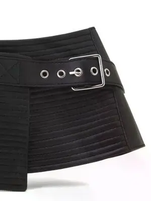 LANVIN Quilted Buckle-fastening Leather Belt