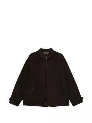 Comme Des Garçons Zip-fastening Jacket - Brown