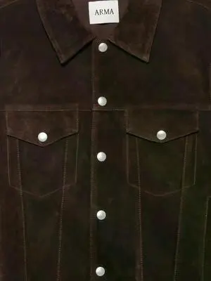 ARMA Aruba Gritty Suede Jacket - Brown