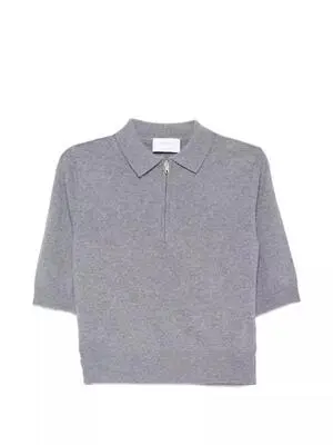 DANIELE FIESOLI Half-zip Short-sleeve Polo Top