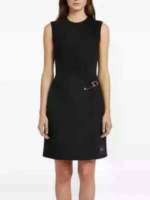 Prada Safety-pin Sleeveless Mini Dress - Black