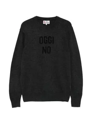 MC2 SAINT BARTH Slogan-print Wool Sweater