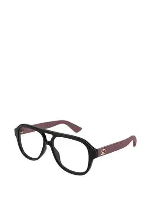 Gucci Interlocking G Pilot-frame Glasses