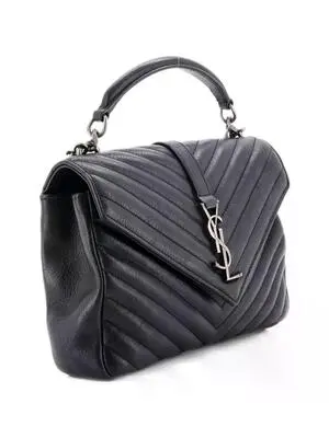 Saint Laurent Classic Monogram College Bag Matelasse Chevron Leather Medium Crossbody Bag