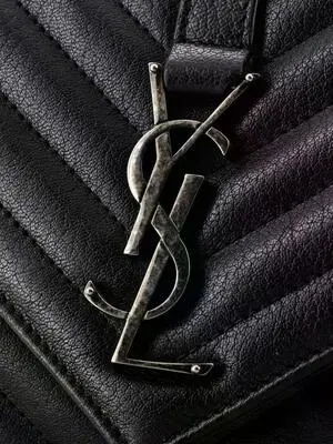 Saint Laurent Classic Monogram College Bag Matelasse Chevron Leather Medium Crossbody Bag