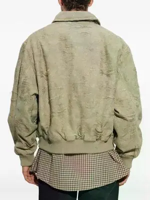 REPRESENT Distressed Cotton Jacket - Neutrals