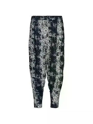 TESSITURA Graphic-print Drop-crotch Trousers