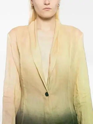 TESSITURA Gradient Semi-sheer Blazer