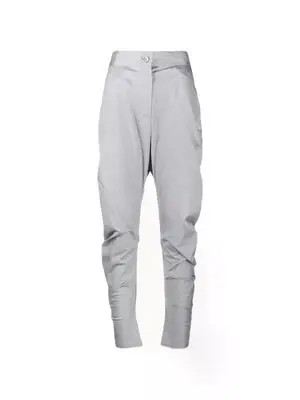 TESSITURA BODY COUTURE Silk Tapered Trousers - Grey