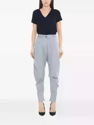 TESSITURA BODY COUTURE Silk Tapered Trousers