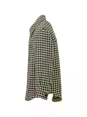 AMI Paris Houndstooth-pattern Buttoned Overshirt