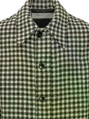 AMI Paris Houndstooth-pattern Buttoned Overshirt