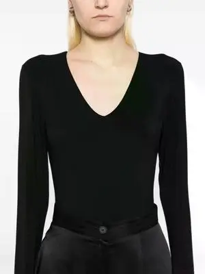 TESSITURA V-neck Long-sleeve Bodysuit