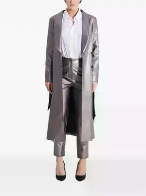 TESSITURA BODY COUTURE Metallic-effect Tapered Trousers
