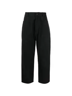 TESSITURA Cotton Drop-crotch Jeans - Black