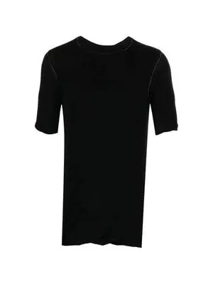 TESSITURA BODY COUTURE Double-layered T-shirt - Black