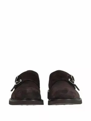 DOUCAL'S Double-buckle Cap-toe Monk Shoes