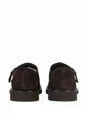 DOUCAL'S Double-buckle Cap-toe Monk Shoes