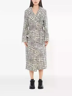 TESSITURA Monochrome Patchwork Overcoat