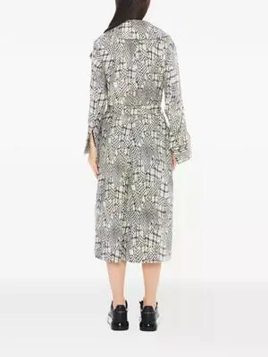 TESSITURA Monochrome Patchwork Overcoat