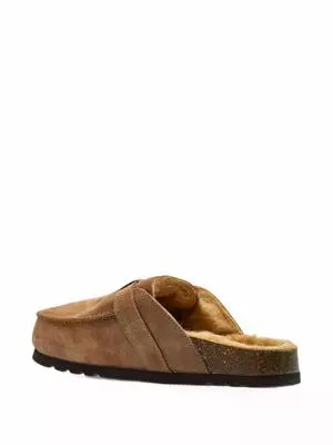 DR. SCHOLL'S SHOES Dakota Fur Buckle-fastening Mules