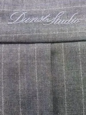 DUNST Pinstripe Pleated Mini Skirt