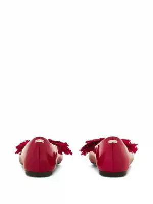 LANVIN Bow-detail Patent Leather Ballet Flats