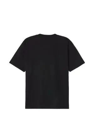 LANVIN Mother And Child Embroidered Cotton Jersey T-shirt - Black