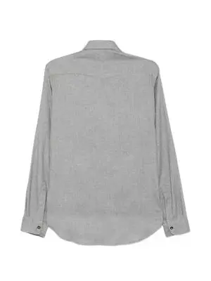 Canali Long-sleeve Flap-pocket Shirt - Grey
