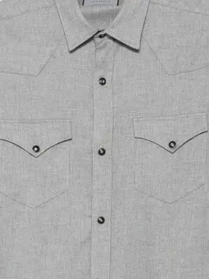 Canali Long-sleeve Flap-pocket Shirt