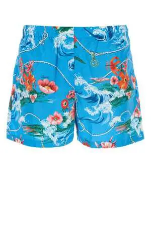 Gucci Printed Polyester Swimming Shorts - Multicolor