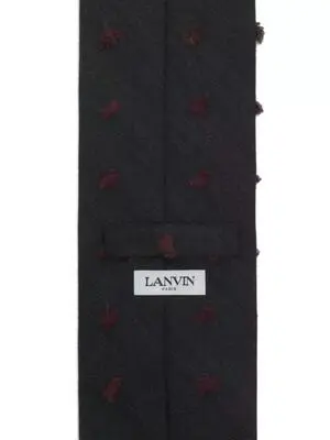 LANVIN Polka-dot Woven Tie