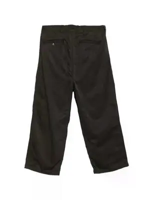 Comme Des Garçons Pleated Straight-leg Trousers - Brown