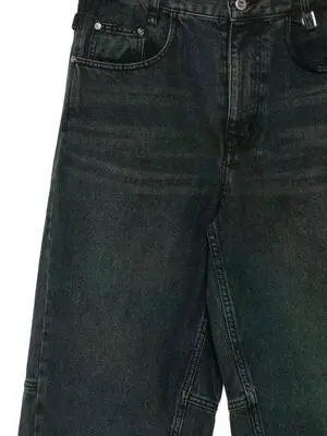 WOOYOUNGMI Barrel-leg Washed Jeans
