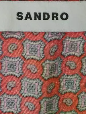 Sandro Laurana Geometric-print Midi Dress