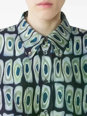 LANVIN Abstract-print Silk Shirt