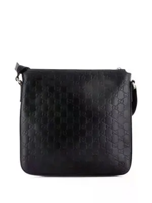 Gucci Signature Zip Messenger Bag Guccissima Leather Medium Crossbody Bag