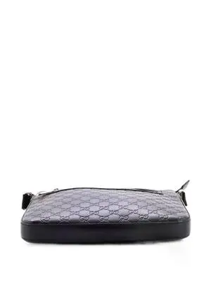 Gucci Signature Zip Messenger Bag Guccissima Leather Medium Crossbody Bag