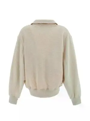 KHOKI Skipper Cut-out Polo-collar Sweater