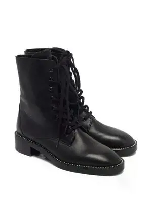 STUART WEITZMAN Sondra Shine Combat Boots