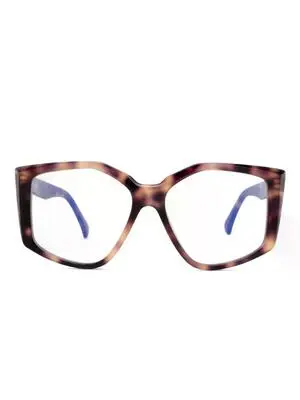Max Mara Tortoiseshell-effect Glasses - Brown