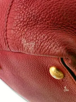 Prada Belted Buckle Open Vitello Phenix Medium Tote Bag
