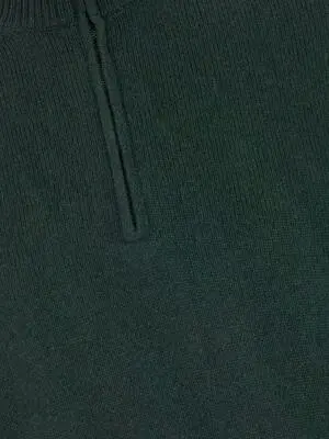 JACOB COHЁN Quarter-zip Knitted Sweater - Green